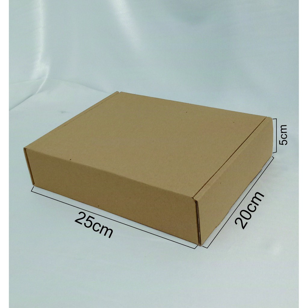 Jual BOX / KOTAK / KARDUS 25x20x5 cm Polos / Die Cut/ Box Hampers/ Box ...