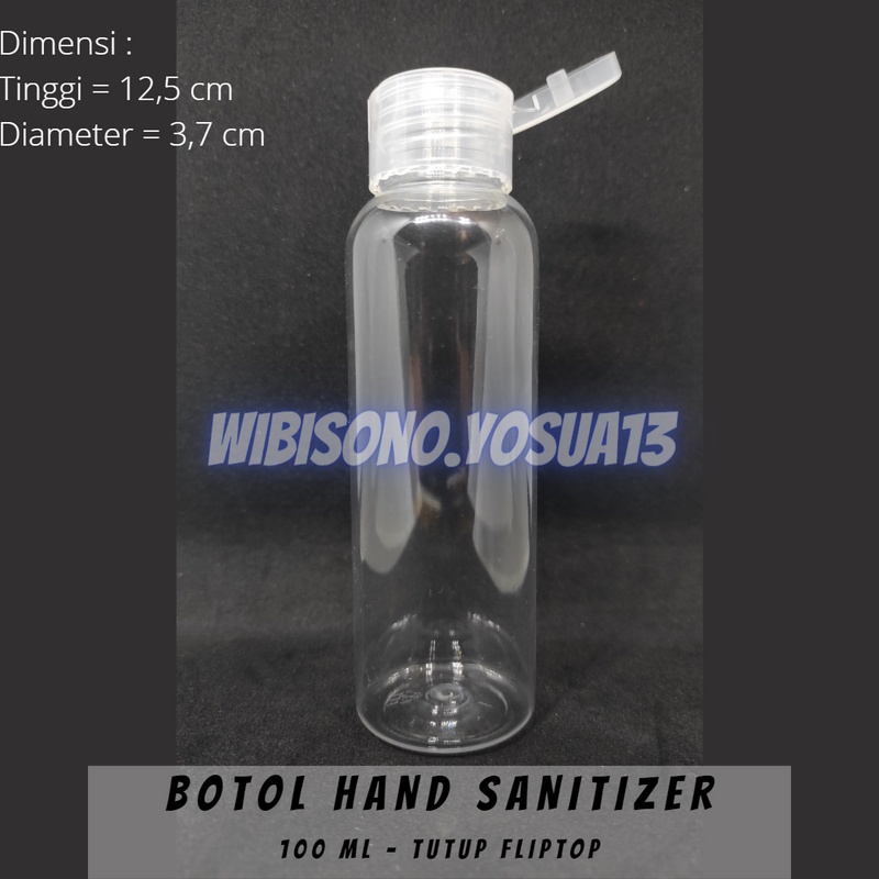 Jual Botol Hand Sanitizer 100 ml Botol Plastik PET Kecil 100 ml Botol ...
