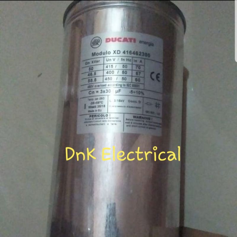 Jual Capacitor/Capasitor/Kapasitor Ducati Modulo XD 50kvar/50 kvar 415V | Shopee Indonesia