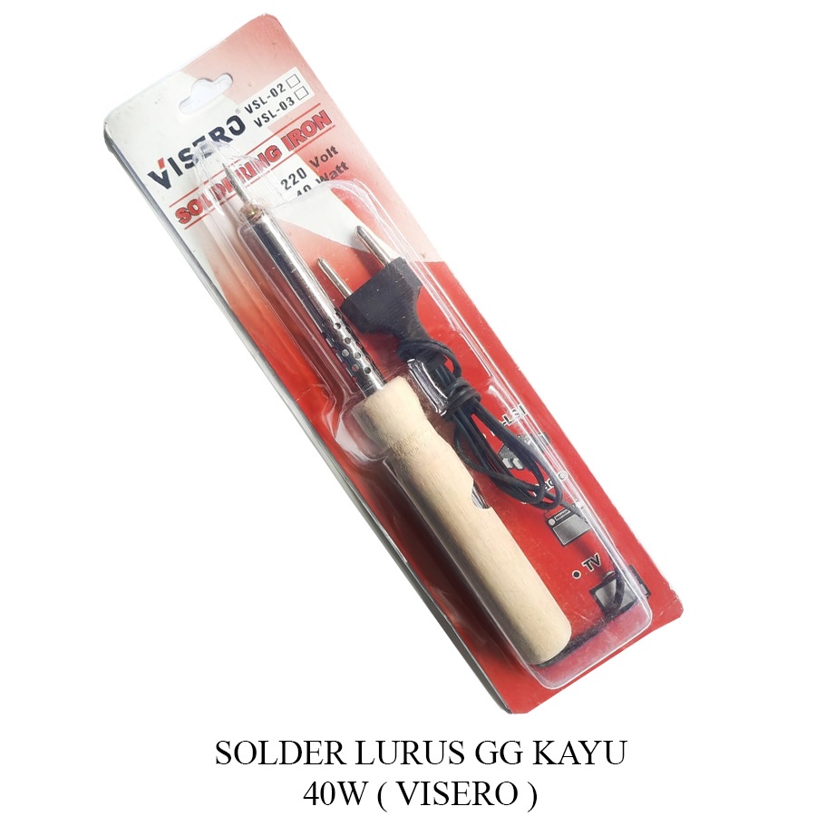Jual Solder Listrik GG kayu 40 watt Visero | Shopee Indonesia