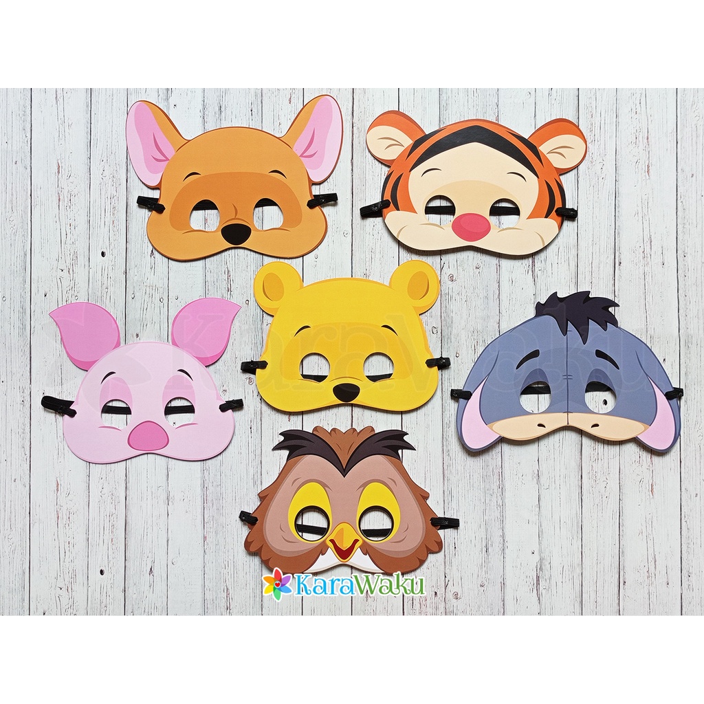 Jual Winnie The Pooh Topeng Pesta Ultah Karakter / Party Mask Beruang ...