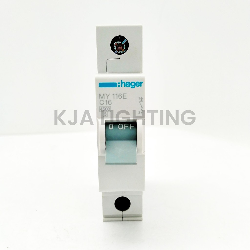 Jual MCB HAGER 16A 16 AMPERE 1 PHASE 1PHASE 1POLE 1 POLE | Shopee Indonesia