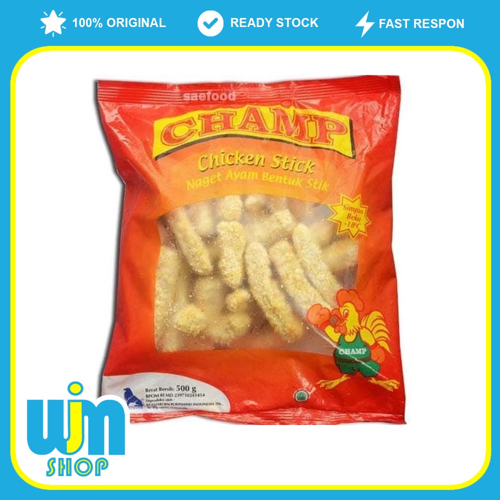 Jual Champ Chicken Naget Stick 500 Gram Nugget Ayam WJM Shop Makanan ...