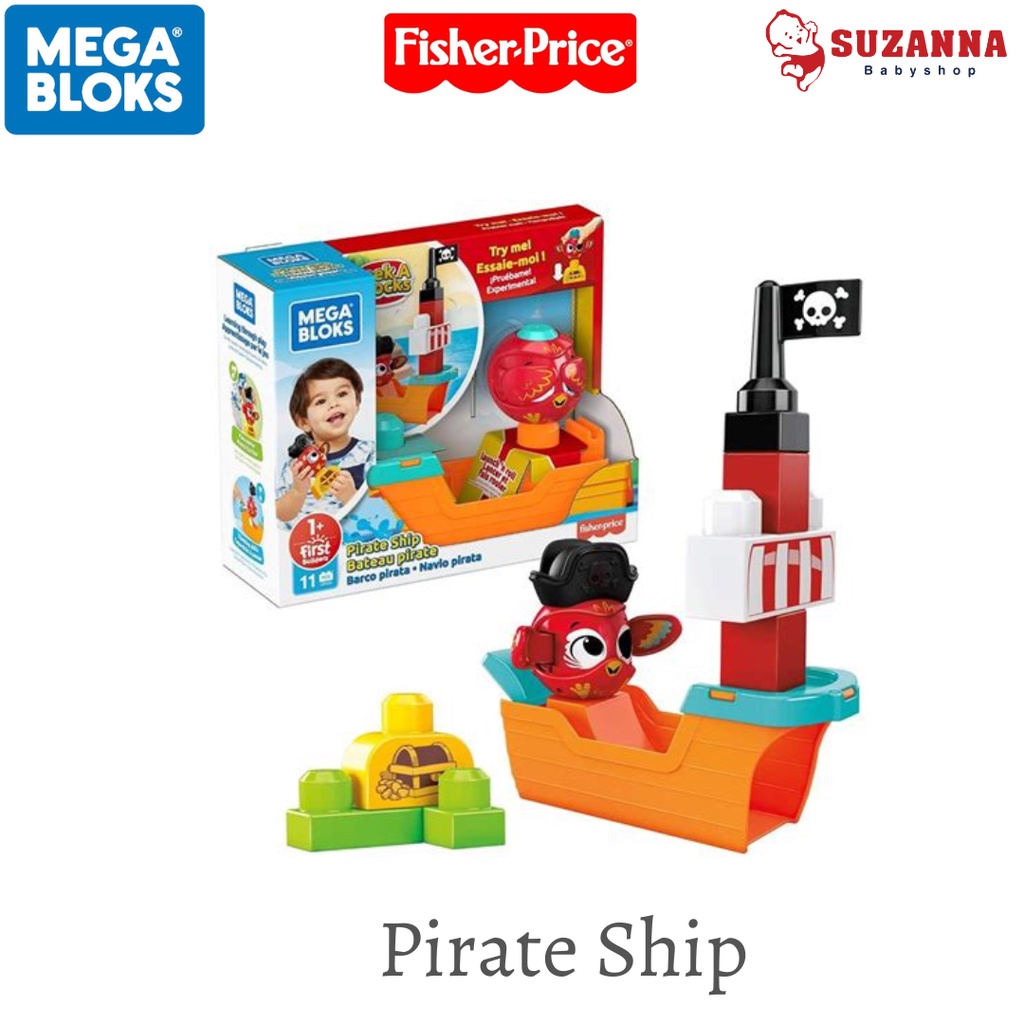 Jual Mega Bloks Pirate Ship / Mainan Balok Anak/ GRV34 | Shopee Indonesia