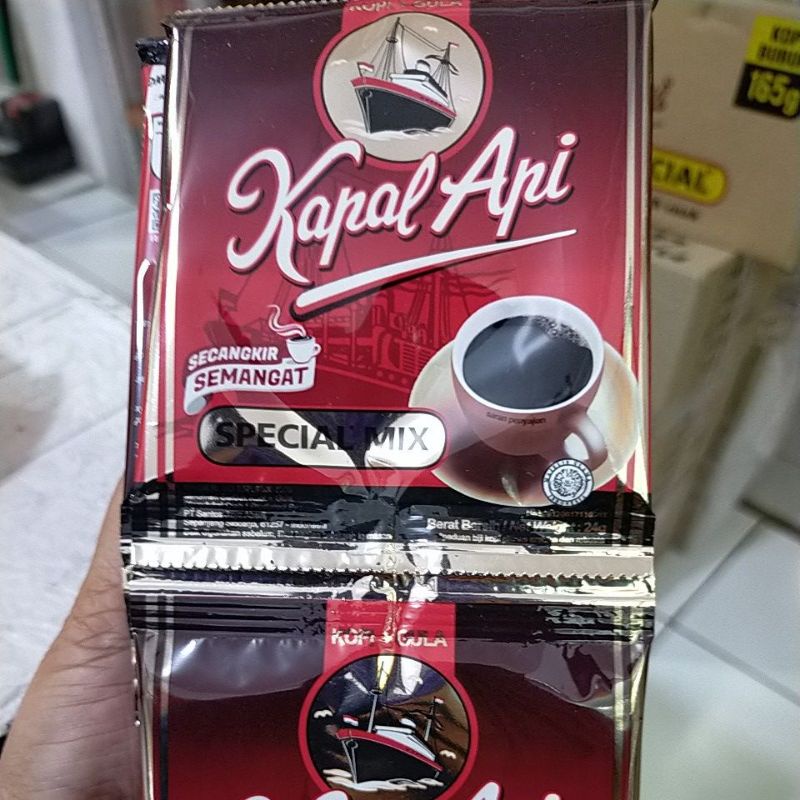 Jual Kopi Kapal Api Special Mix 25gram renceng (isi 10 sachet) | Shopee ...