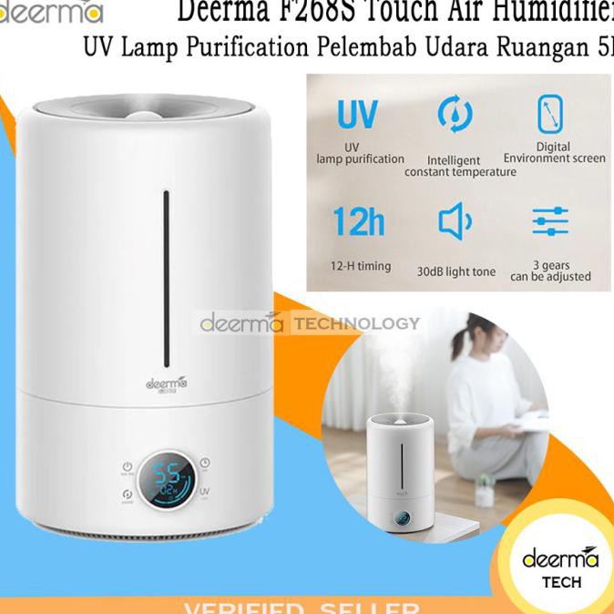 Jual Deerma F628S Air Humidifier UV Lamp Touch Pelembab Udara 5L - F628S TOUCH | Shopee Indonesia