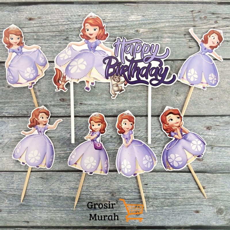 Jual Cake Topper Sofia/Topper Kertas Sofia | Shopee Indonesia
