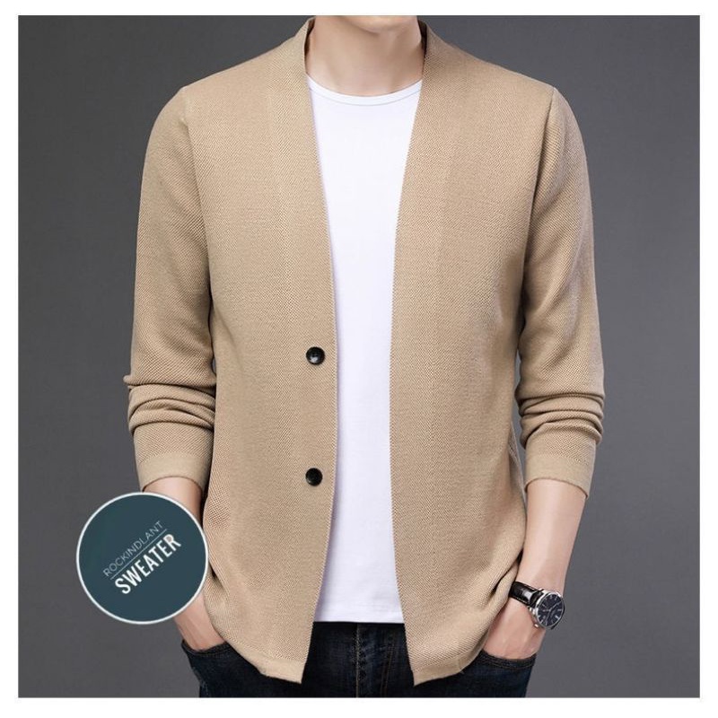 Jual Sweater Cardigan Pria Rajut Halus/Sweater Pria/Cardigan Pria ...