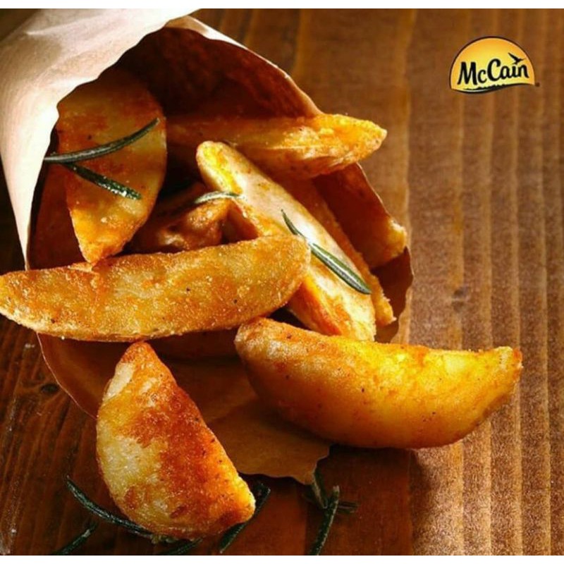 Jual kentang wedge mc chain spicy wedges 800g | Shopee Indonesia