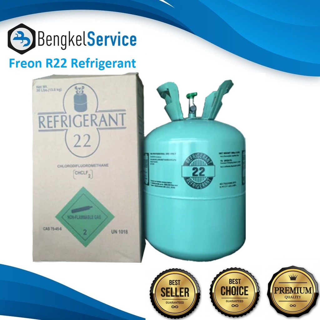 Jual Refrigeran R22 Refrigerant tabung 1 Can 13,6 Kg 1 Can 13.6 Kg ...