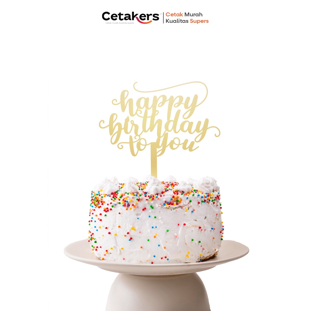 Jual CETAK CAKE TOPPER HIASAN KUE HAPPY BIRTHDAY NAMA AKRILIK CUSTOM ...
