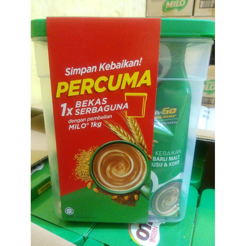 Jual Milo 1 kg Malaysia (percuma tempat serbaguna) | Shopee Indonesia