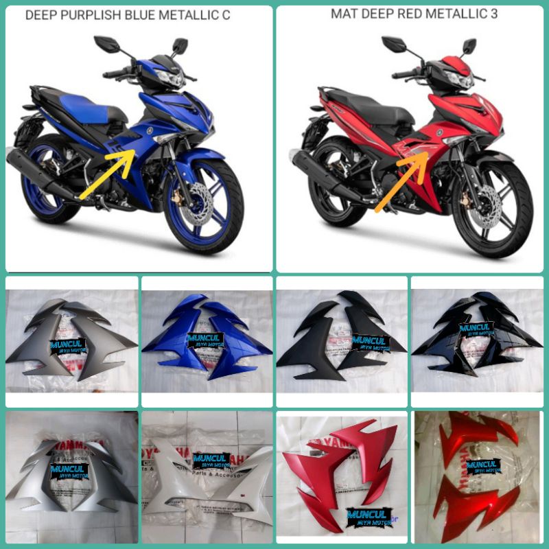 Jual Sayap depan fairing MX king MX 150 kiri kanan original Yamaha ...