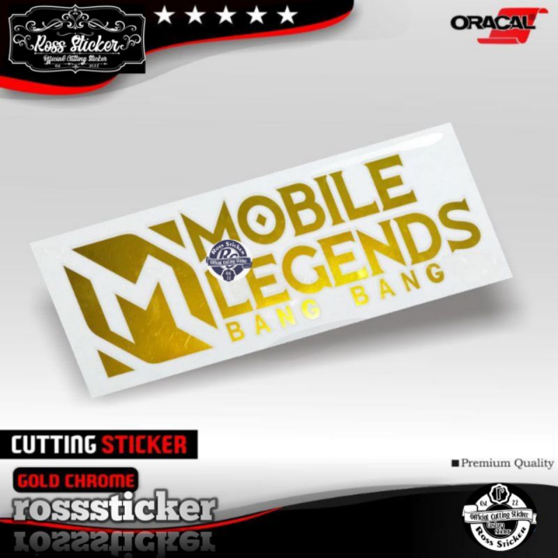 Jual mobile legends bang bang sticker cutting viral stiker motor stiker ...