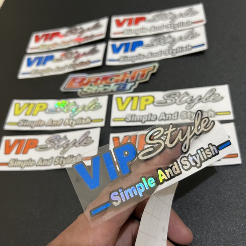 Jual STICKER STIKER VIP STYLE SIMPLE AND STYLISH CUTTING | Shopee Indonesia