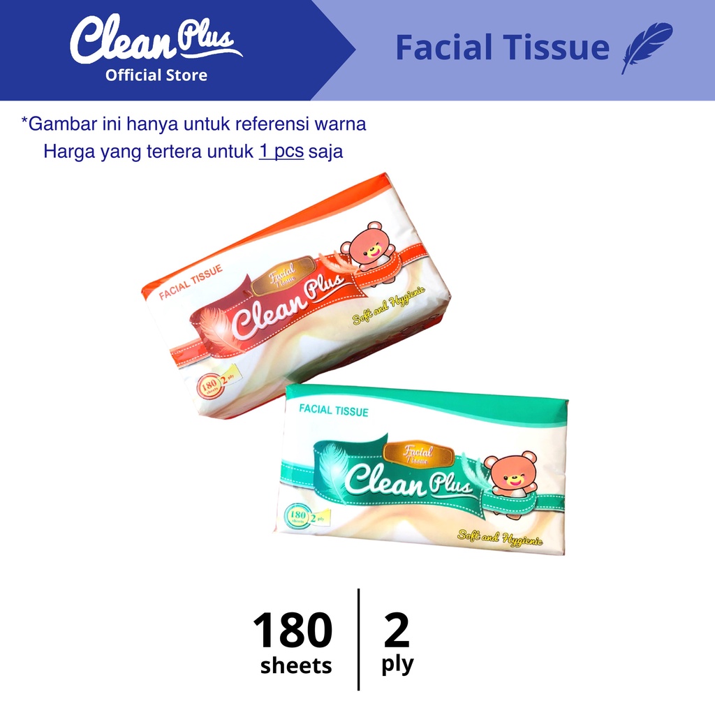Jual Clean Plus Softpack Tissue 180 Sheets Beruang | Shopee Indonesia