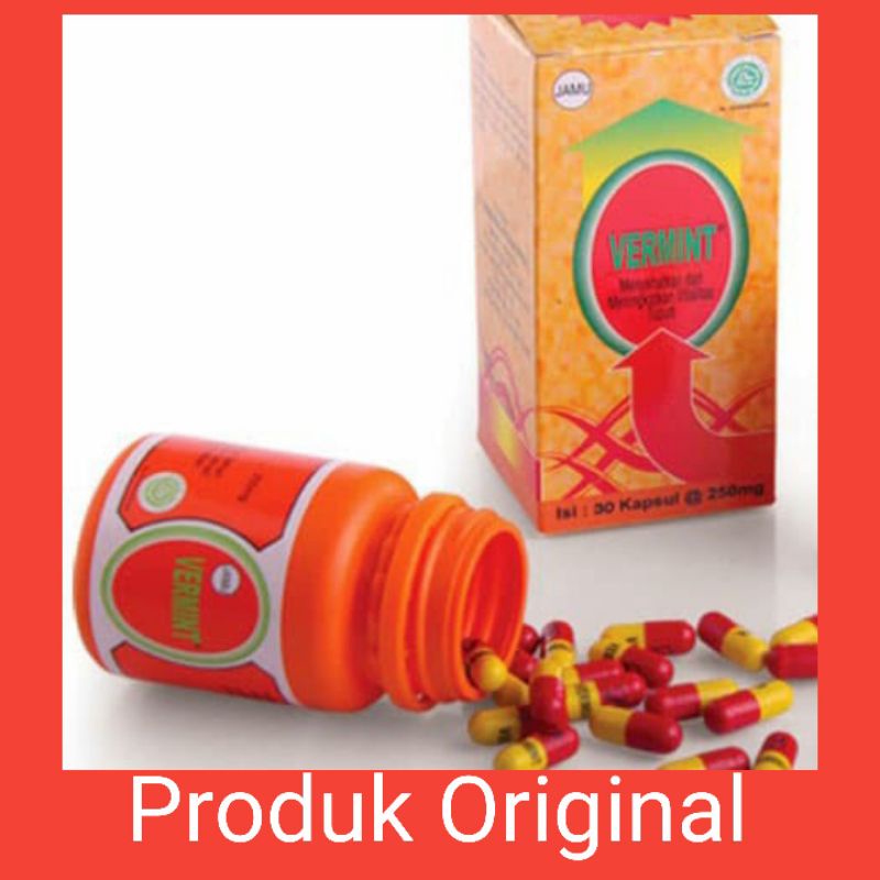 Jual Vermin Kapsul Cacing isi 30 membantu menurunkan demam tinggi ...
