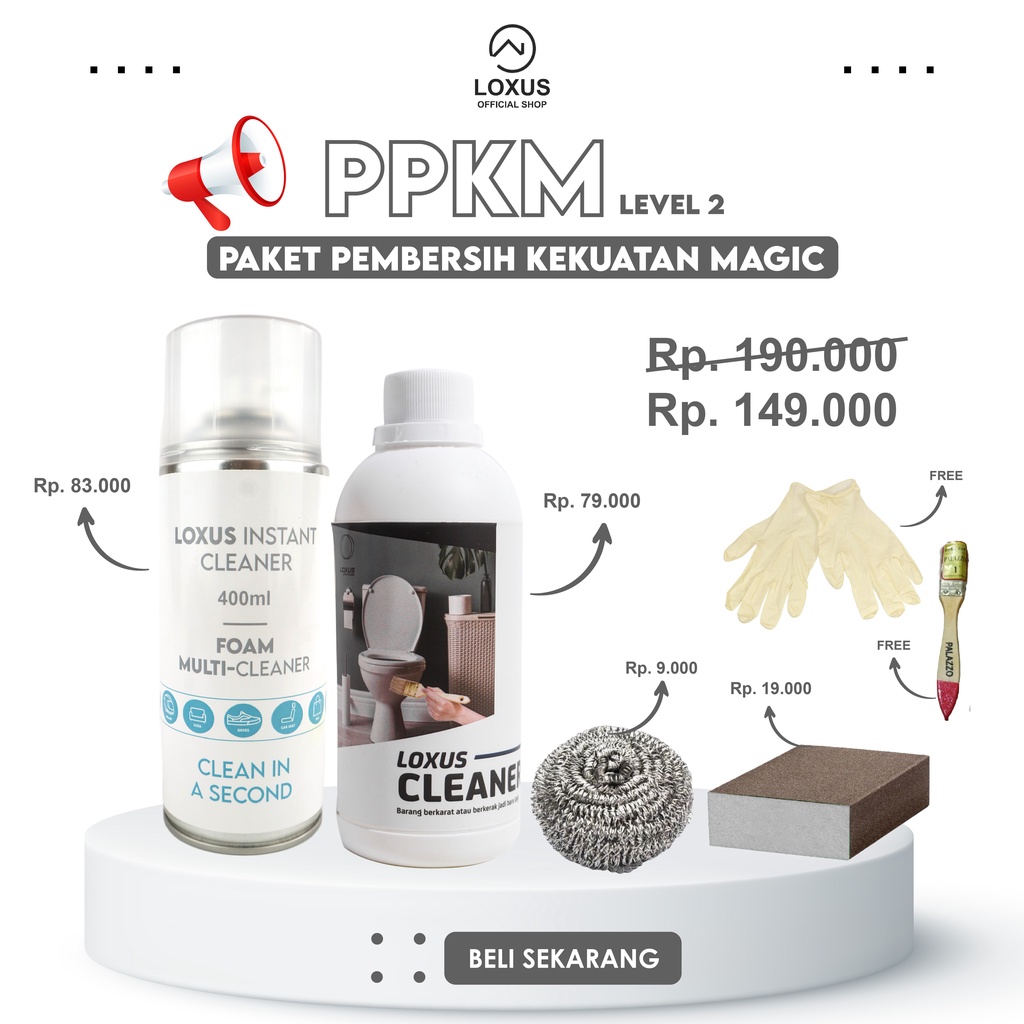 Jual Loxus Paket Pembersih Kekuatan Magic - PPKM LEVEL 2 | Shopee Indonesia
