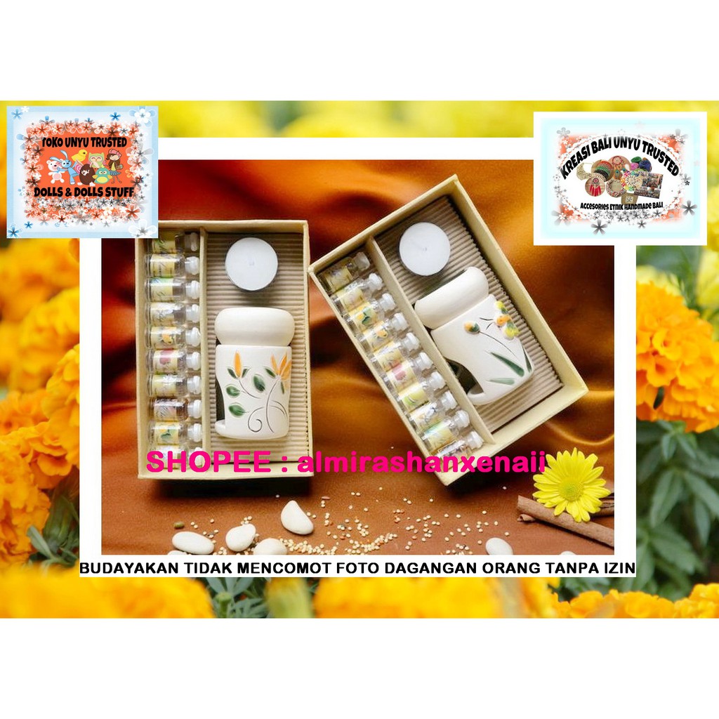 Jual Paket Spa Khas Bali Oil Burner + 10 Botol Essential oil (PRE ORDER ...