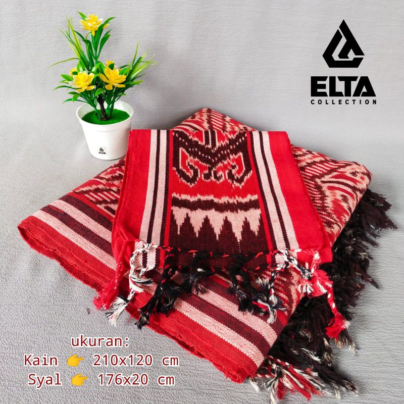 Jual set Kain dan Syal motif khas Kalimantan | Shopee Indonesia