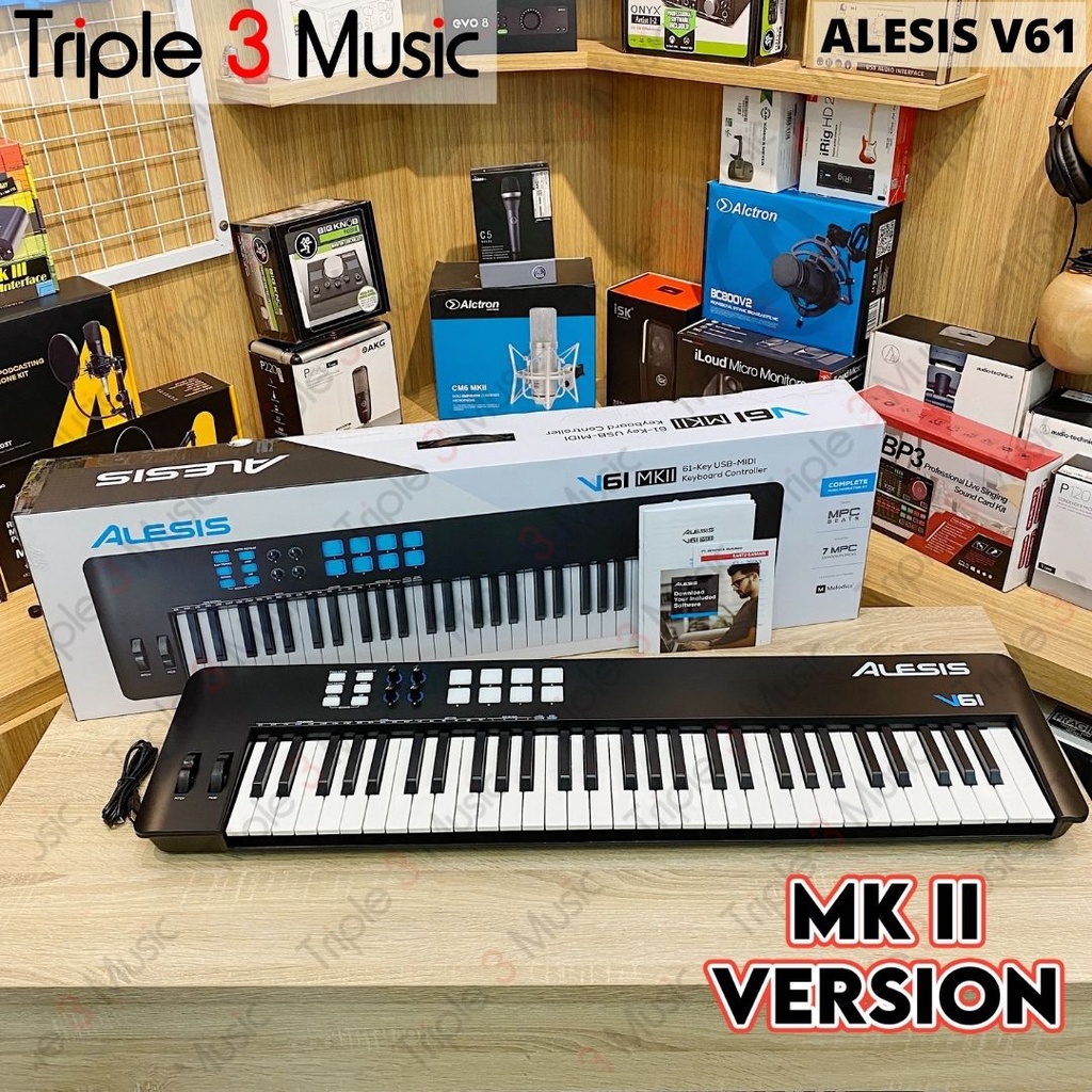 Jual Alesis V61 V 61 Midi Controller with Pad | Shopee Indonesia