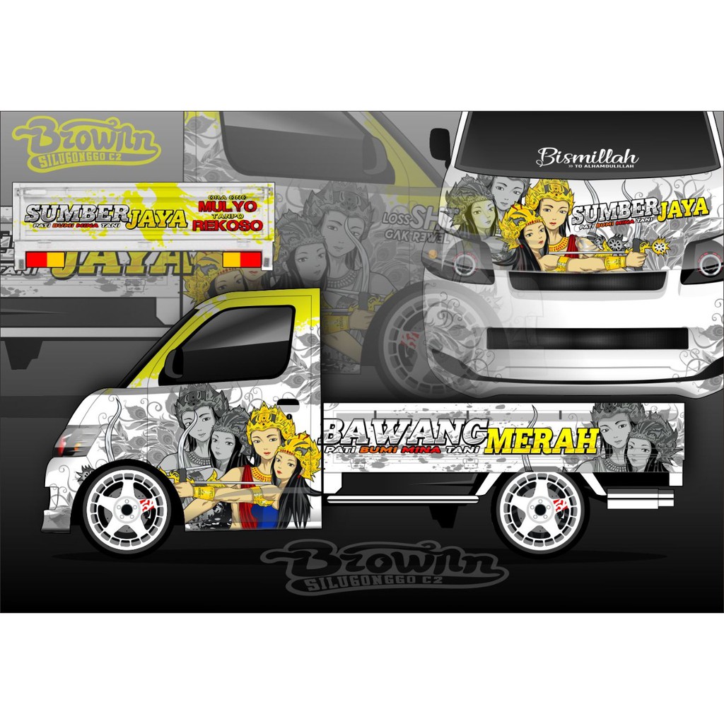 Jual decal sticker granmax pick up arjuna srikandi | Shopee Indonesia