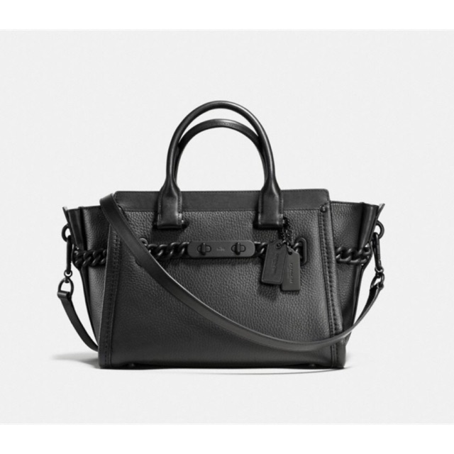 Jual Coach Swagger Black Matte 27 | Shopee Indonesia