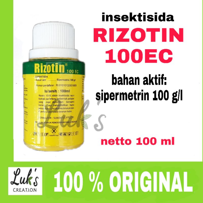 Jual RIZOTIN 100EC insektisida pembasmi hama perusak daun pada tanaman ...