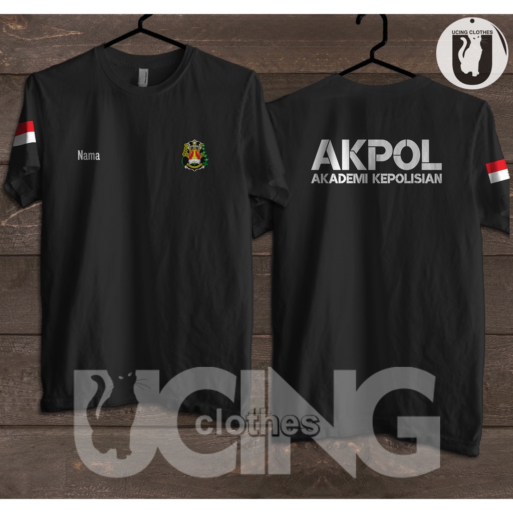 Jual Kaos Baju AKPOL Akademi Kepolisian Gratis Nama Kaos Pemerintahan ...