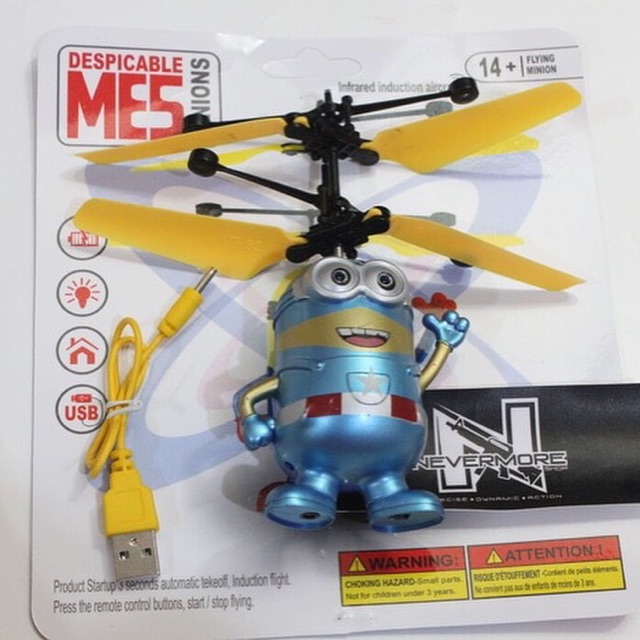 Jual Flying Minion / Helikopter terbang ( Minion Capt. America Edition ...