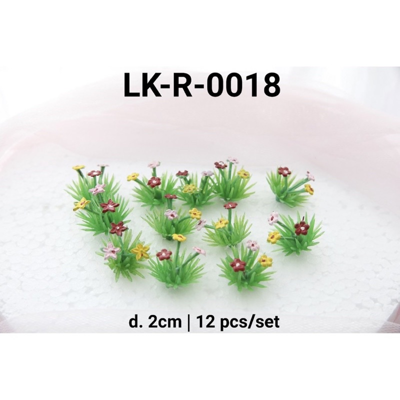 Jual MP-R18 - Hiasan Kue Cake Topper Rumput Kecil Plastik (12 pcs ...