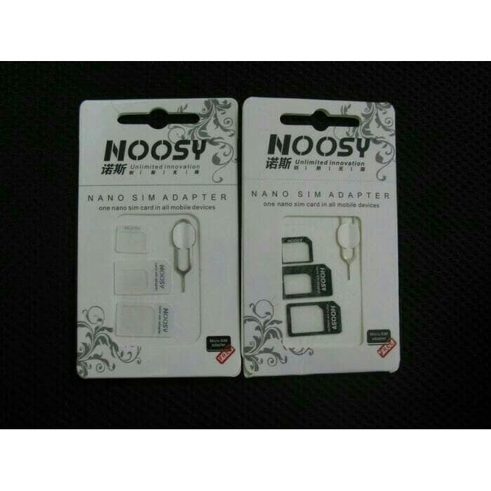 Jual Noosy Sim Card Adapter (Nano / Micro / Mini Sim / Injector / 4 In ...