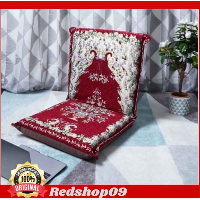 Jual kursi lantai lipat merah/kursi lipat lesehan/kursi lantai/kursi ...