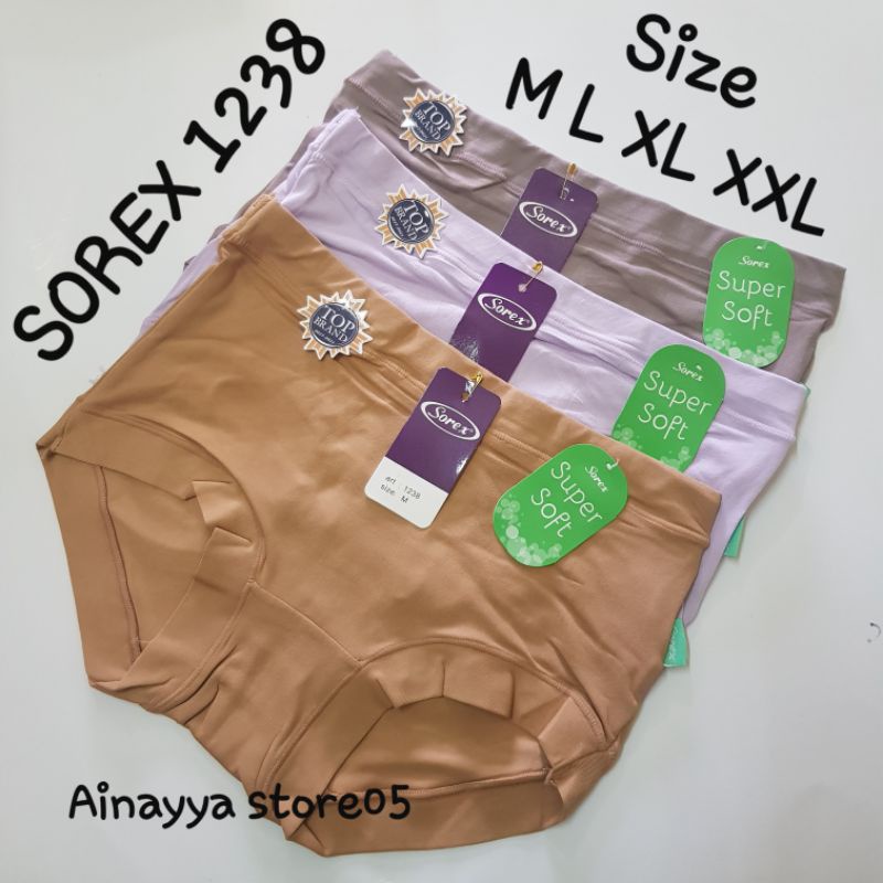 Jual (6pcs) Celana Dalam Wanita Sorex 1238 Super Soft | Shopee Indonesia