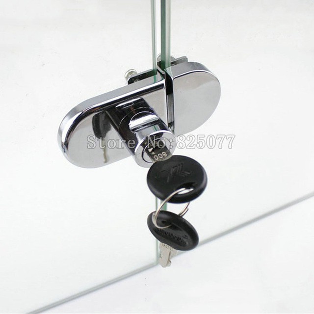Jual Glass Cabinet Door Lock Kunci Pintu Kaca Ke Kaca Maks 8 MM Kunci Showcase Pintu Kaca ke ...