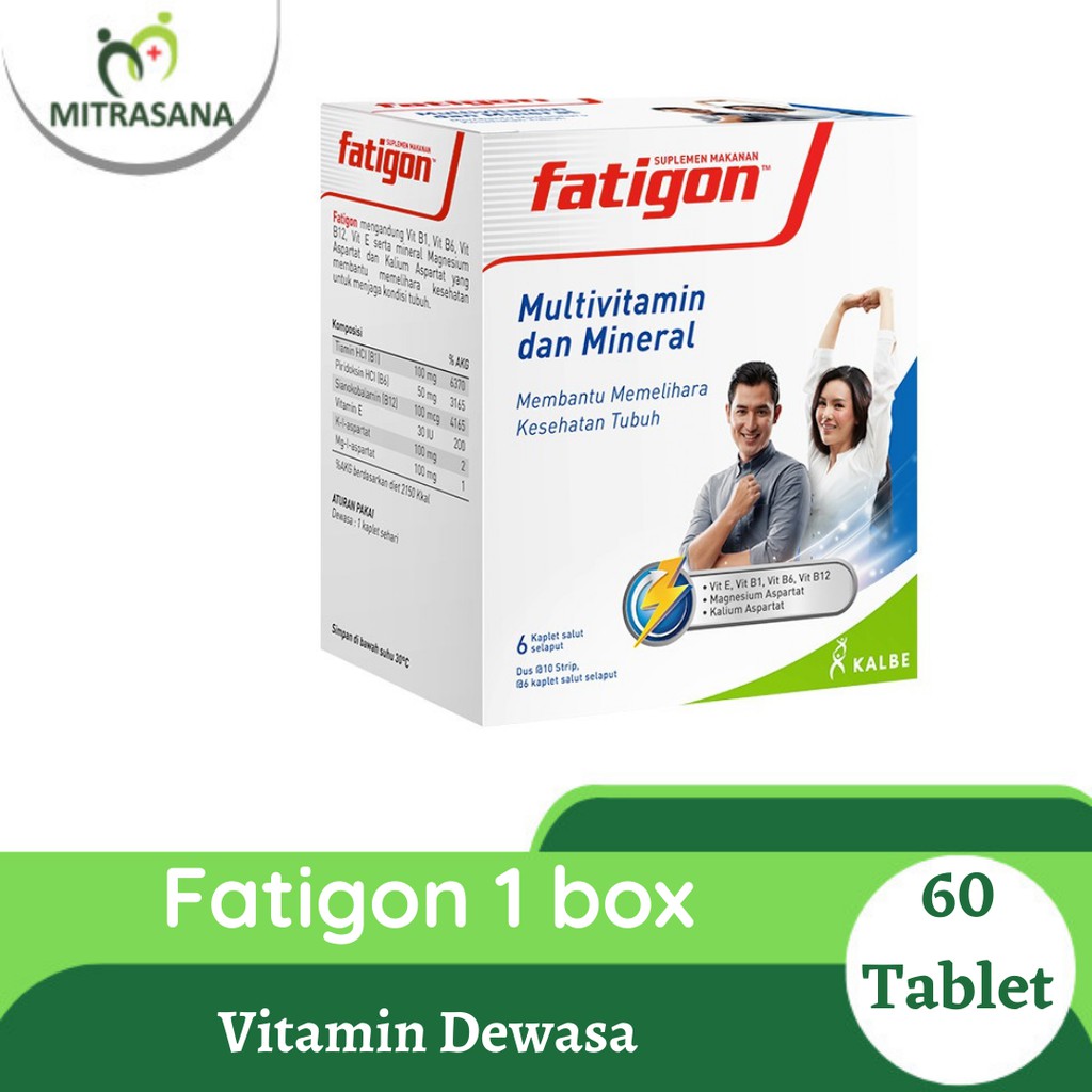 Jual Fatigon 1 box 10 Strip Isi 60 tablet | Shopee Indonesia