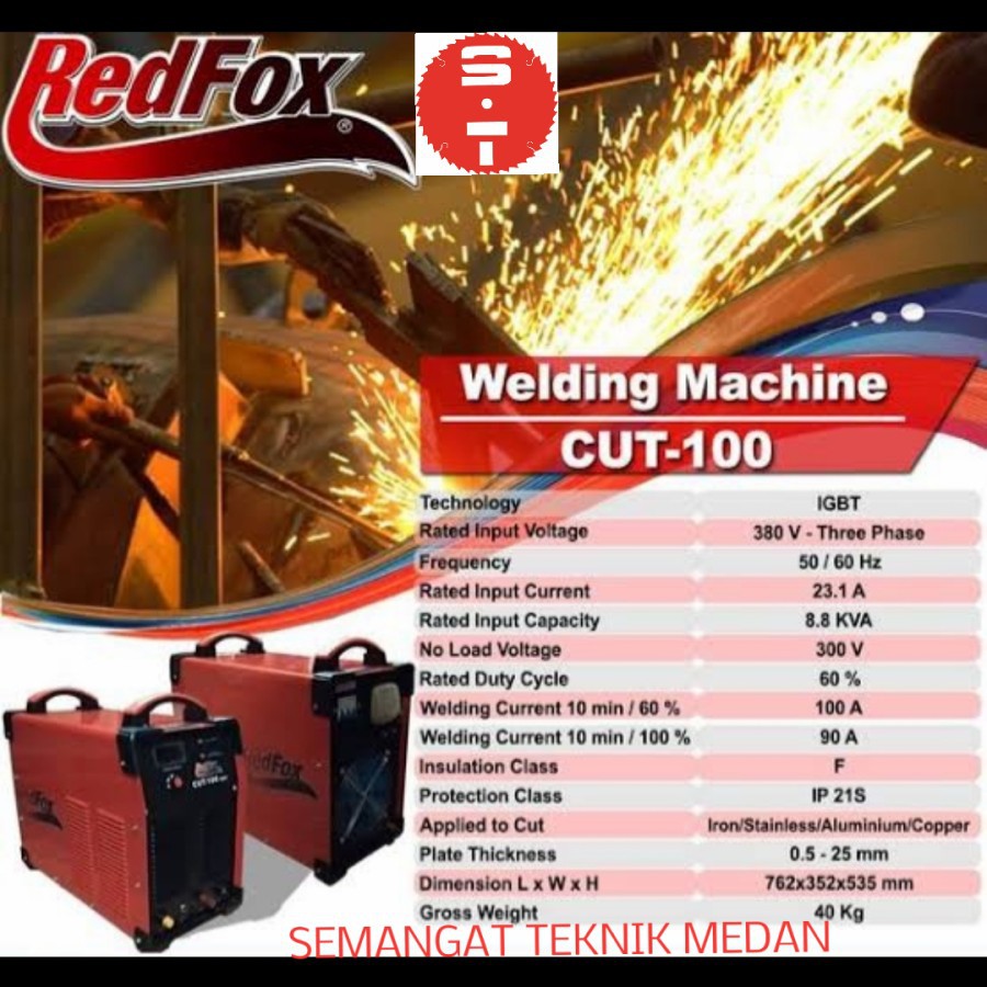 Jual CUT100 MESIN TRAFO LAS POTONG PLASMA CUTTING WELDING REDFOX CUT 100 | Shopee Indonesia