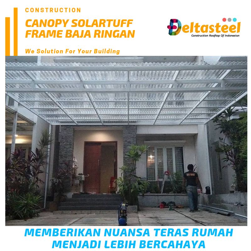 Jual KANOPI BAJA RINGAN ATAP SOLARTUFF TRANSPARAN | Shopee Indonesia