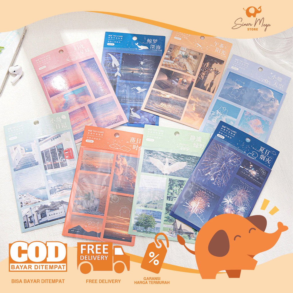Jual Floating Animals 2 Layers Diary Deco Stickers / Stiker Sticker ...