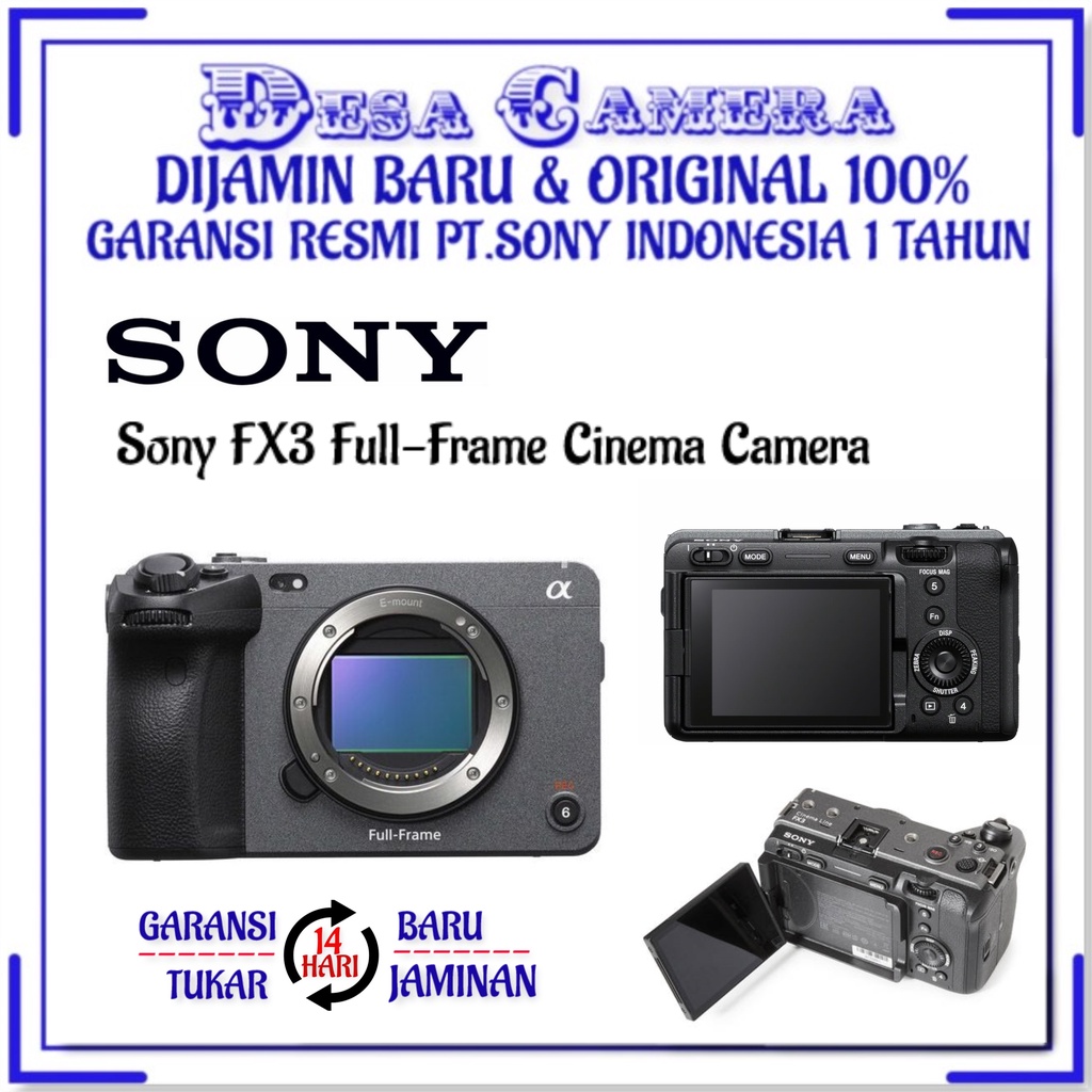 Jual Sony FX3 Full-Frame Cinema Camera | Shopee Indonesia