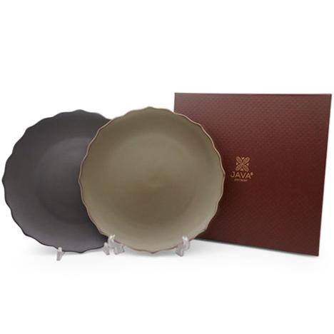 Jual JAVA LOTUS Piring 26 cm Gift Set isi 2 Hitam Hijau | Shopee Indonesia