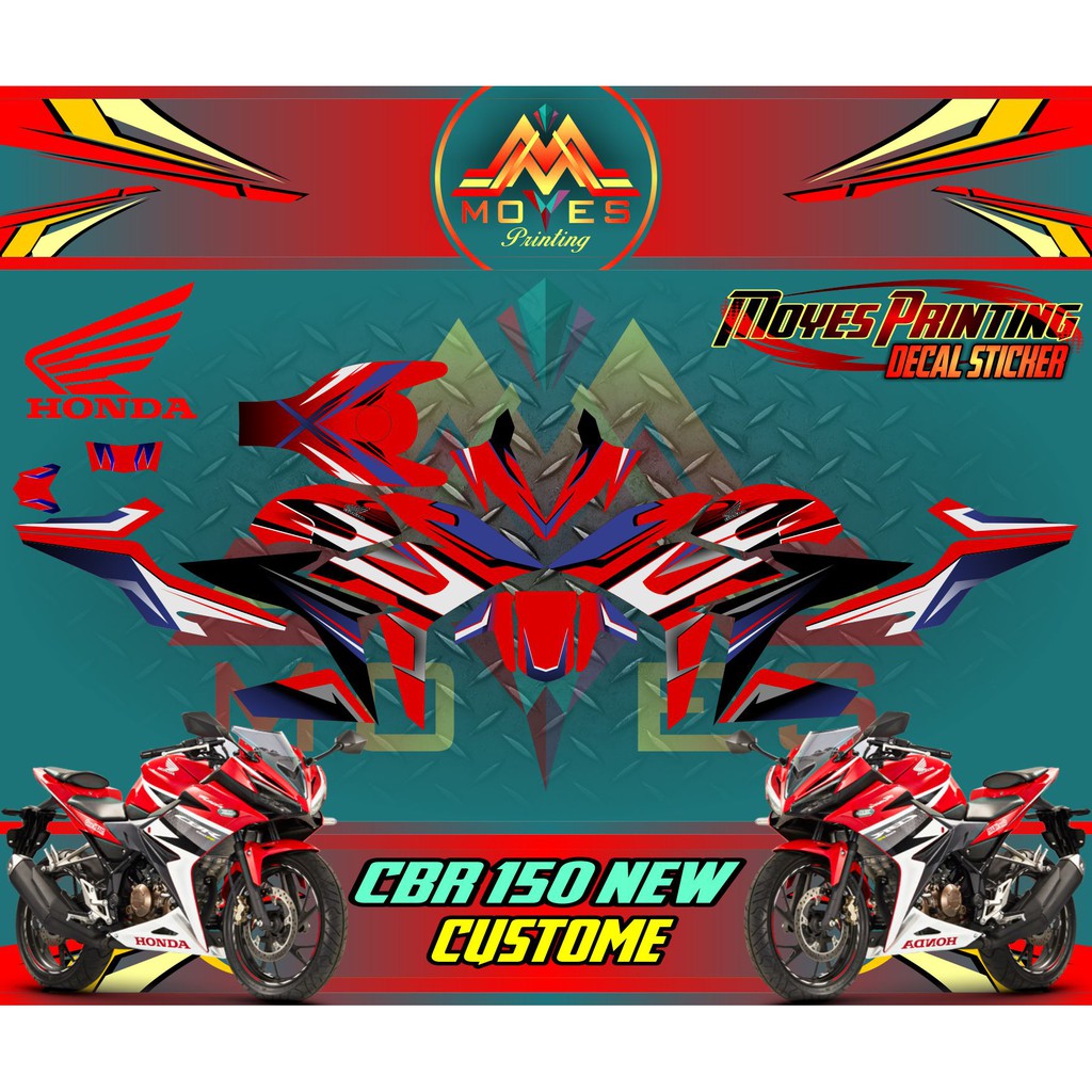 Jual Sticker Motor Honda CBR 150 FI - Sticker Decal Honda All New CBR ...
