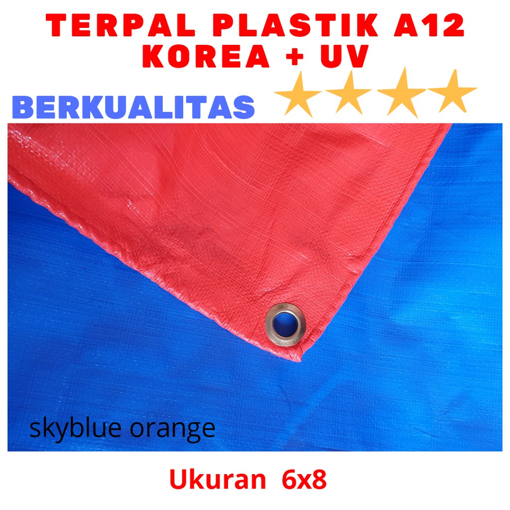 Jual terpal plastik A12 korea ukuran 6x8 HARGA GROSIR | Shopee Indonesia