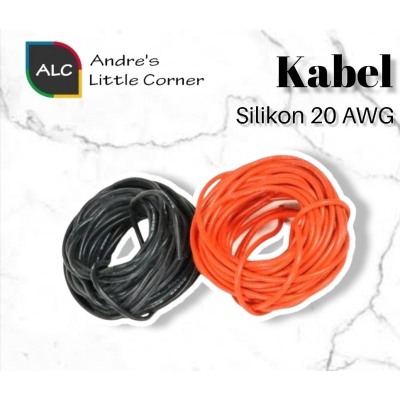 Jual Kabel Silikon AWG20 Silicon Wire 20 AWG Red Merah Black Hitam 10cm ...