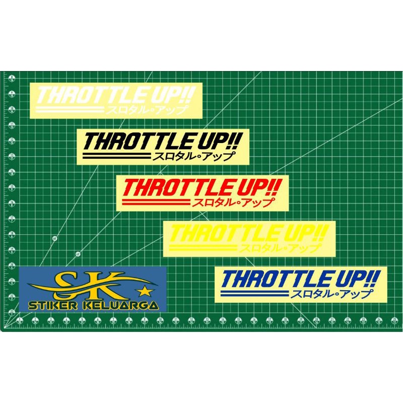 Jual Sticker Throttle Up!! japan, Cutting Stiker Throttle Up!! japan ...
