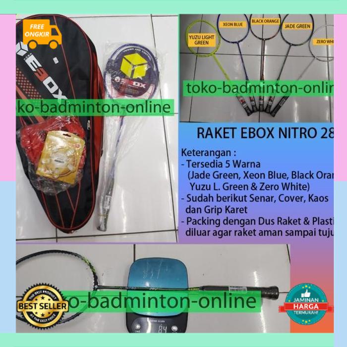 Jual Paket Komplit Raket Sesuai Gambar RAKET BADMINTON BULUTANGKIS EBOX ...
