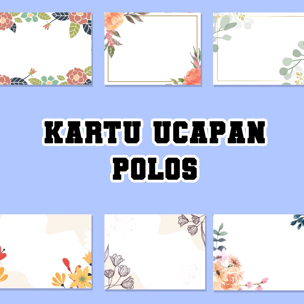 Jual KARTU UCAPAN POLOS/ THANK YOU CARD - 1 PACK ISI 16 PCS | Shopee ...