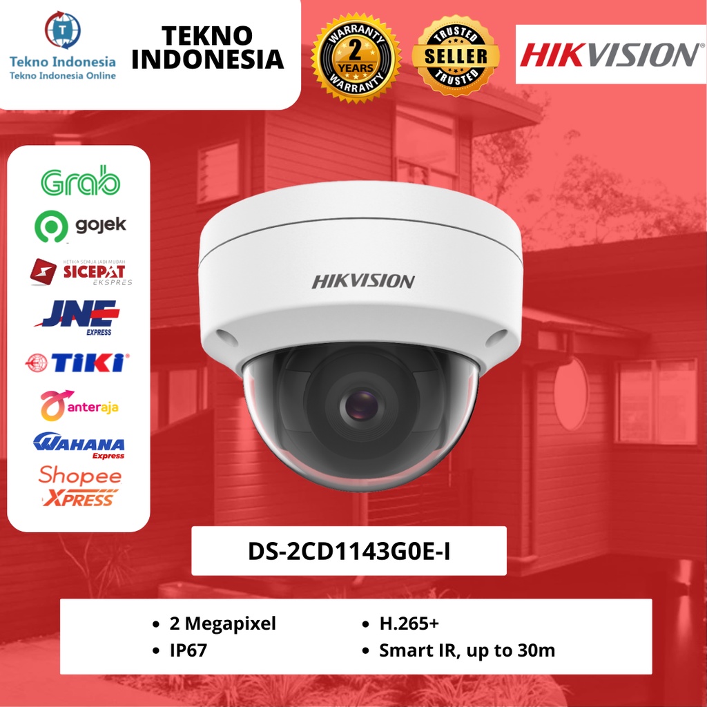 Jual Hikvision DS-2CD1143G0E-I 4MP EXIR Fixed Dome Network IP Camera Indoor | Shopee Indonesia