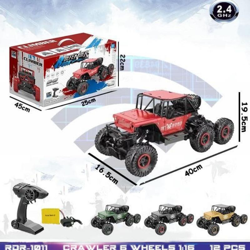 Jual RDR1011 Hitam RC Rock Crawler Offroad Mainan Anak Mobil Remote ...