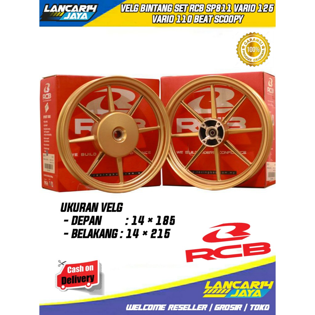 Jual Velg Bintang RCB palang 8 SP811 Beat Scoopy Vario 110 Scoopy ...